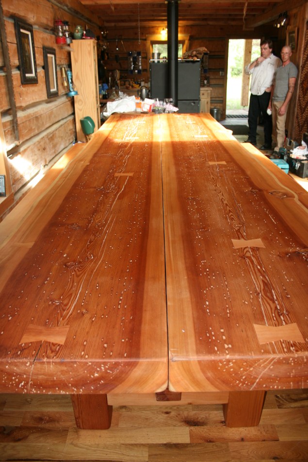 Larch Table « Bad Goat Forest Products