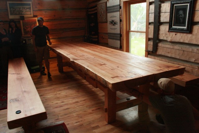 Larch Table « Bad Goat Forest Products